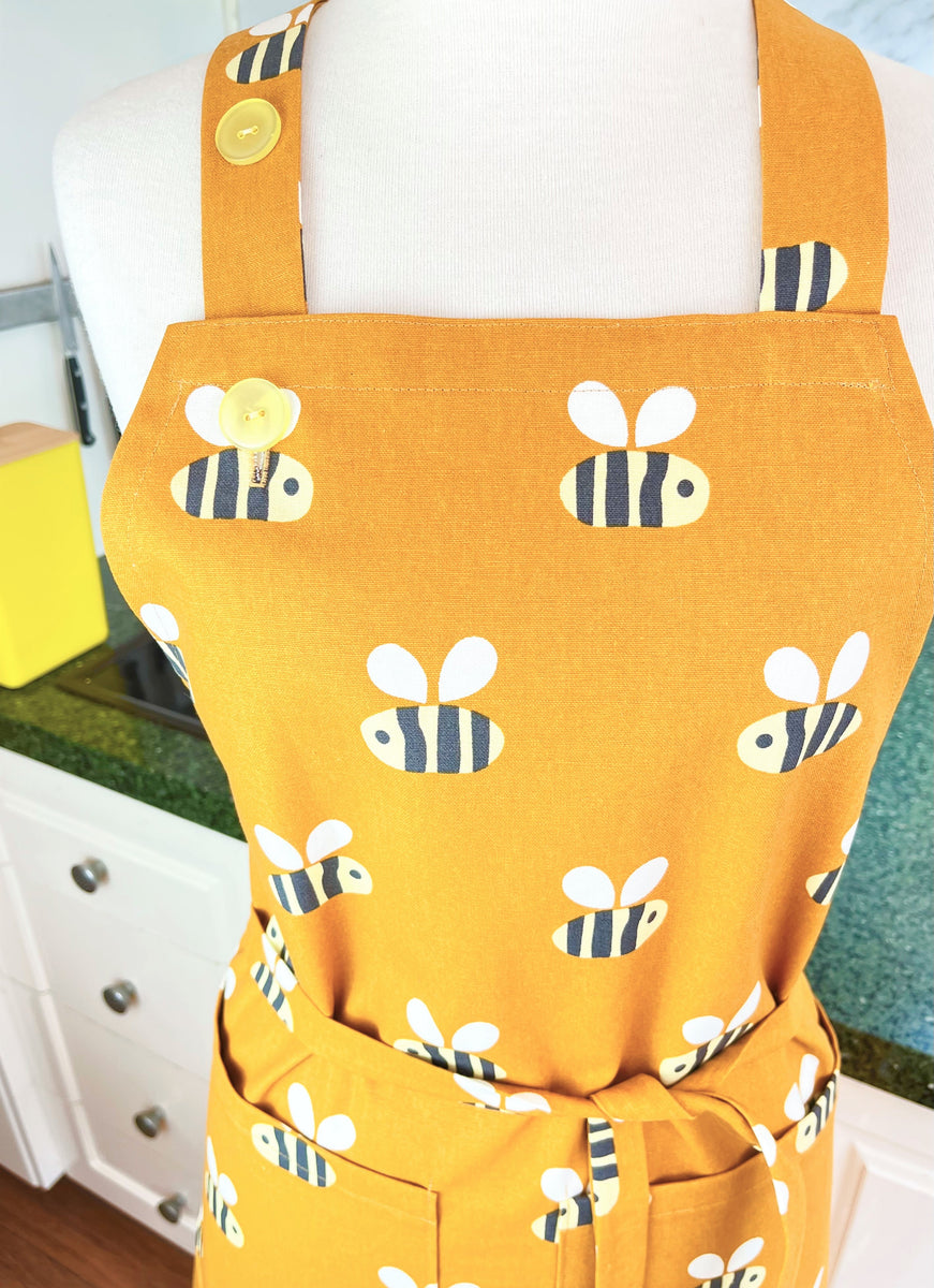 Big Bee Apron for Perfect Any Funky Baker – My Favourite Apron Co.