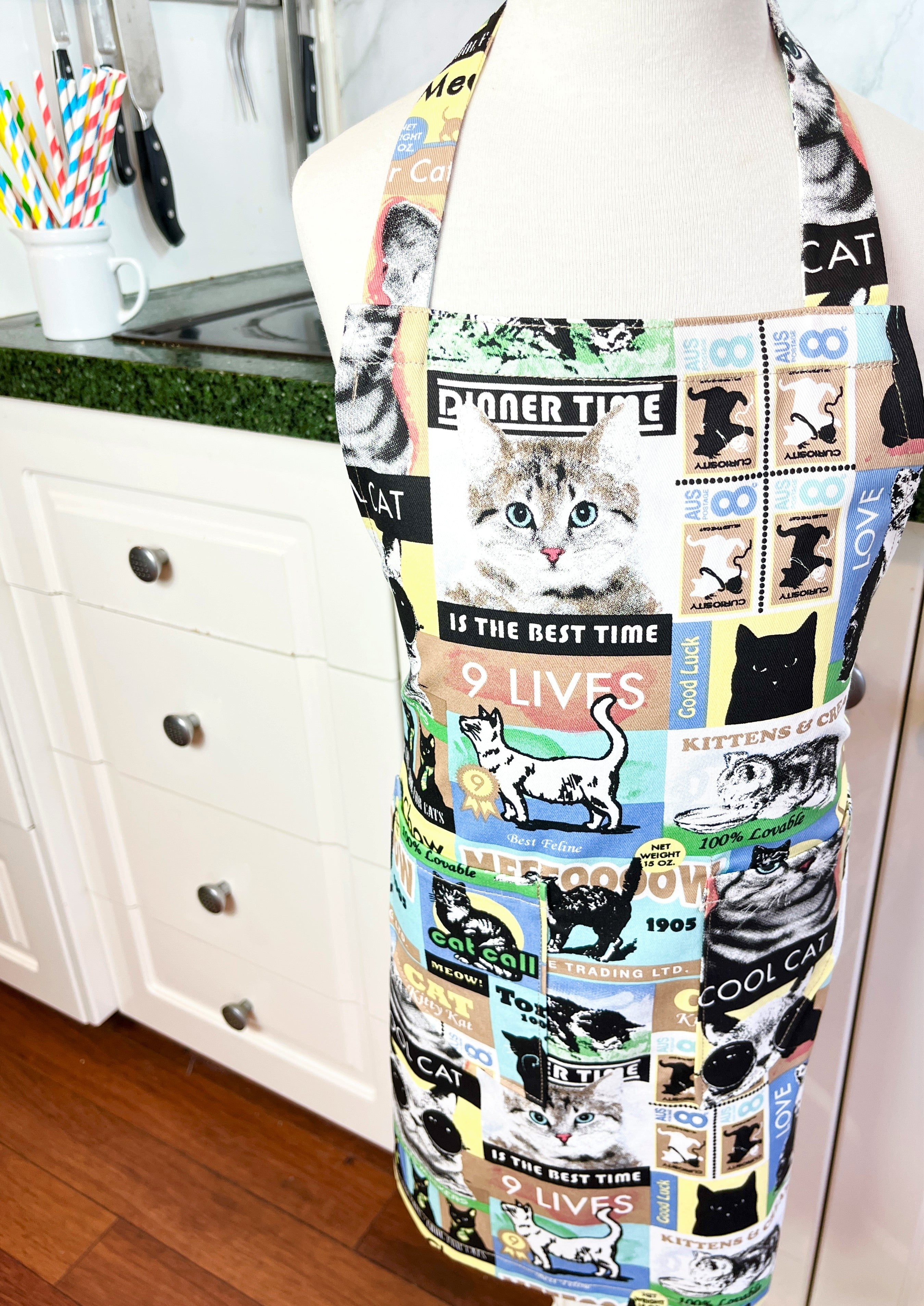 Kawaii Cat Apron for Your School Aged Kiddo – My Favourite Apron Co.